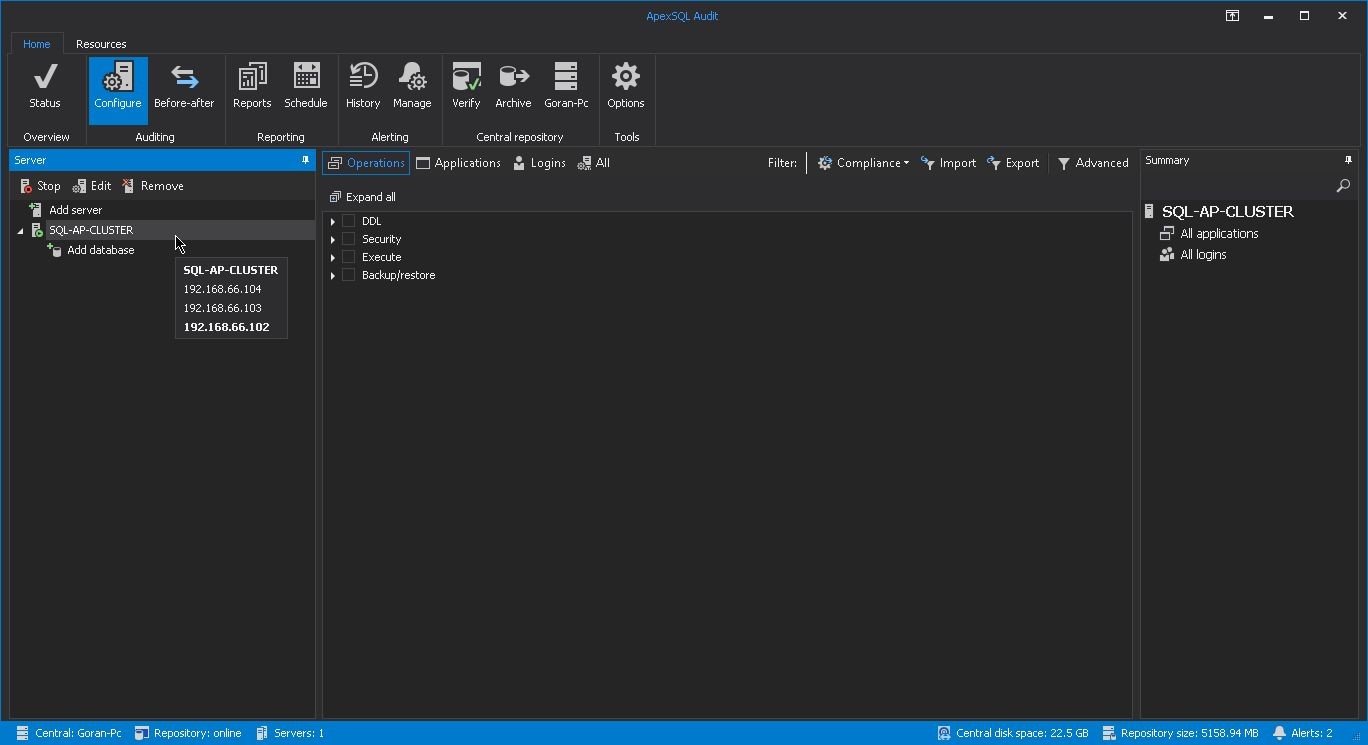 Deploying Installing And Configuring Apexsql Audit In A Clustered Environment