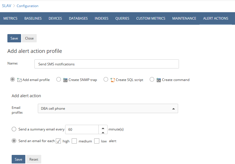 How to set up SMS alert notifications in ApexSQL Monitor