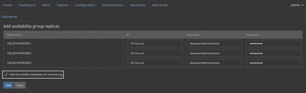 How to include and exclude databases in ApexSQL Monitor