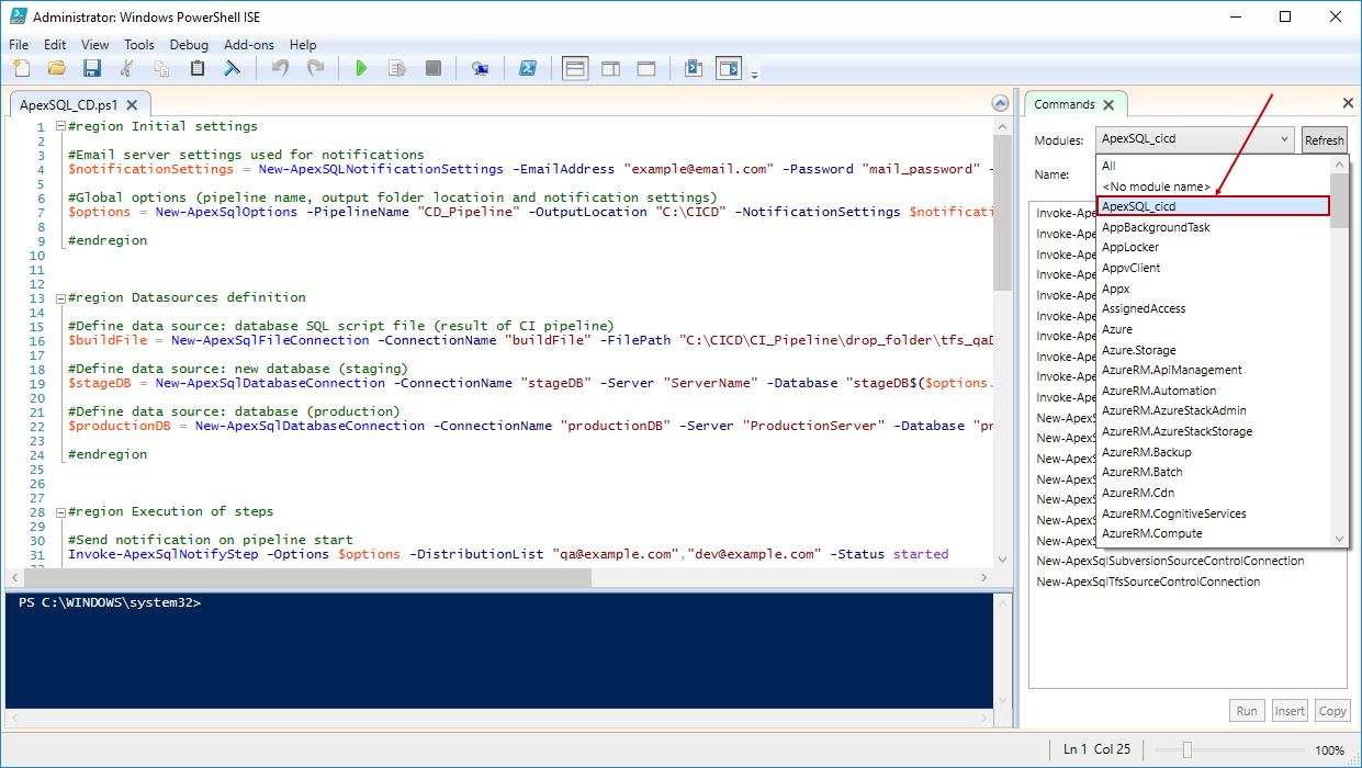 Apexsql Devops Toolkit Powershell Faqs About Initial Setup And Configuration