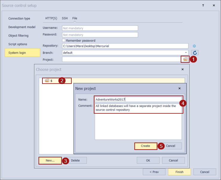 How To Link A Sql Server Database To A Mercurial Repository