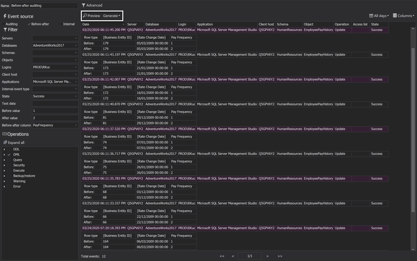 How To Configure And Use Before After Auditing In Apexsql Audit