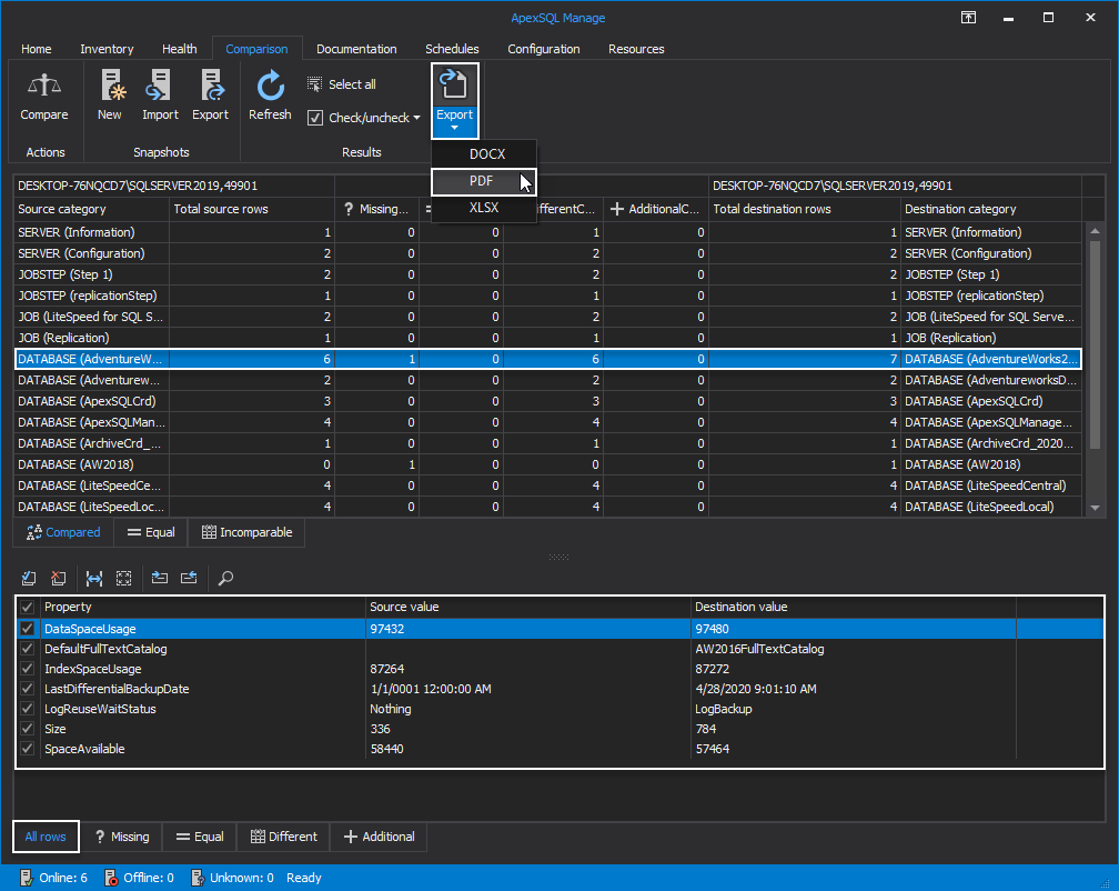 Exporting Options In A Sql Manage Instance Software