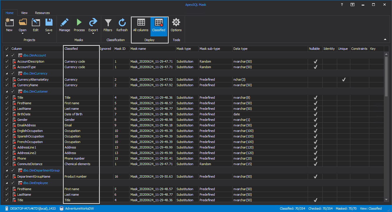 How to use ApexSQL Mask in ApexSQL Manage