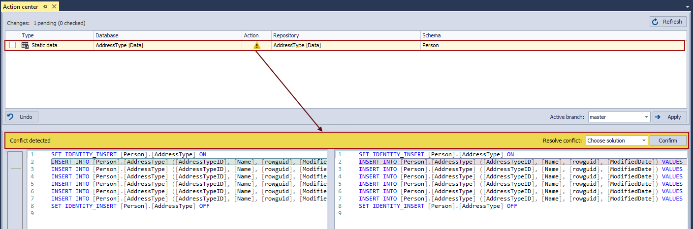 Working with static data