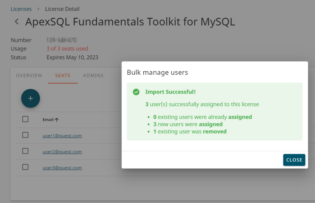 ApexSQL for MSSQL and MySQL tools licensing and renewals